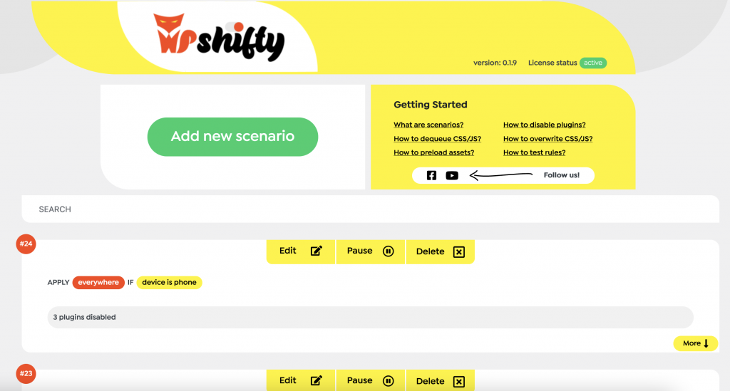 What are scenarios? – WP Shifty